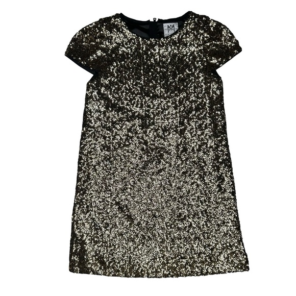 Milly Minis | Dresses | Milly Minis Gold Sequin Dress | Poshmark